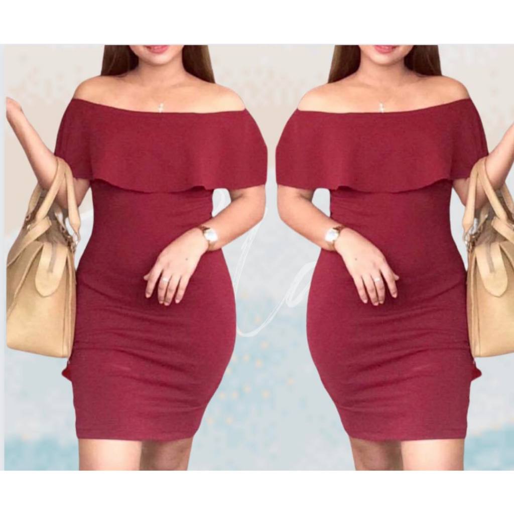 Amarian Off shoulder bodycon dress for women mini dress formal casual ...