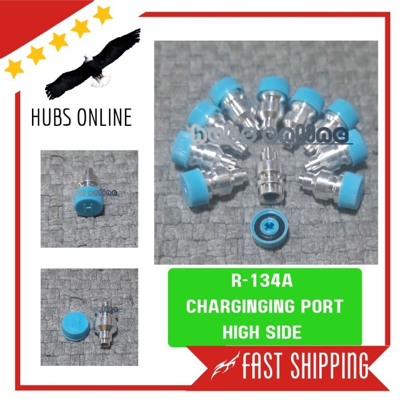 R-134a Charging Port /Valve With Protection Cap High Side SOLD Per ...