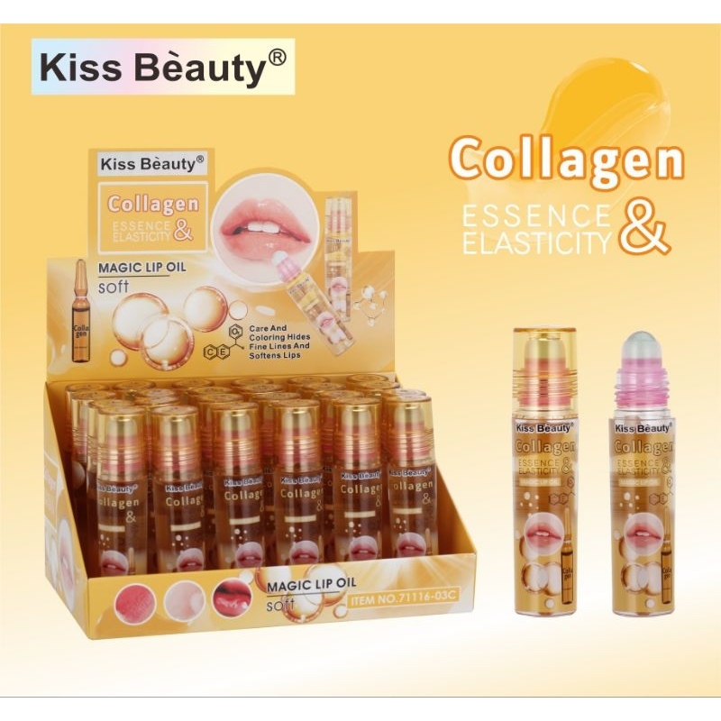 6ml Kiss Beauty Collagen Magic Lip Oil Moisturizing Shine Shimmer ...