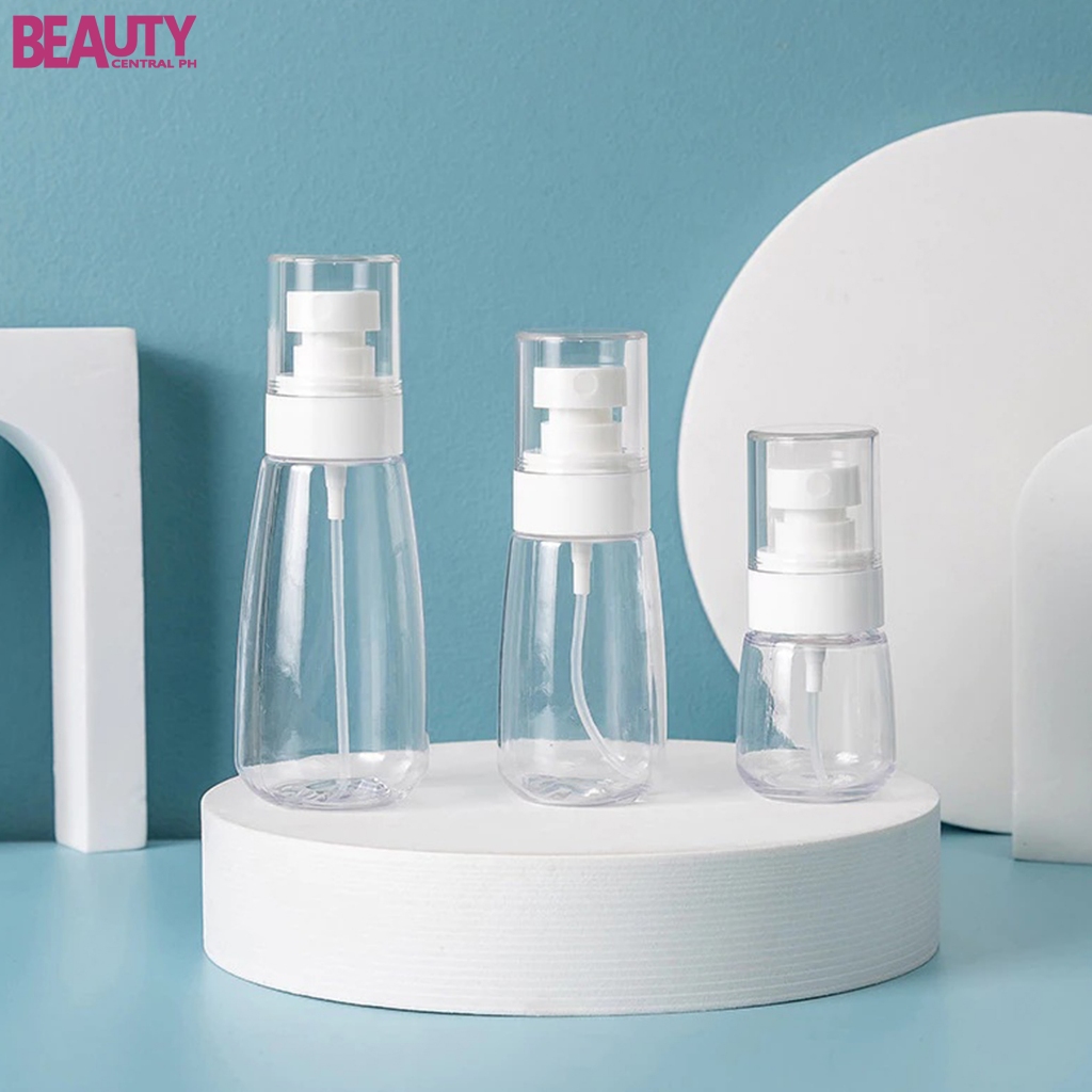 Sprays and Liquid bottles Transparent Empty Pump Bottles 30ml/60ml/100ml PETG plastic | Shopee ...