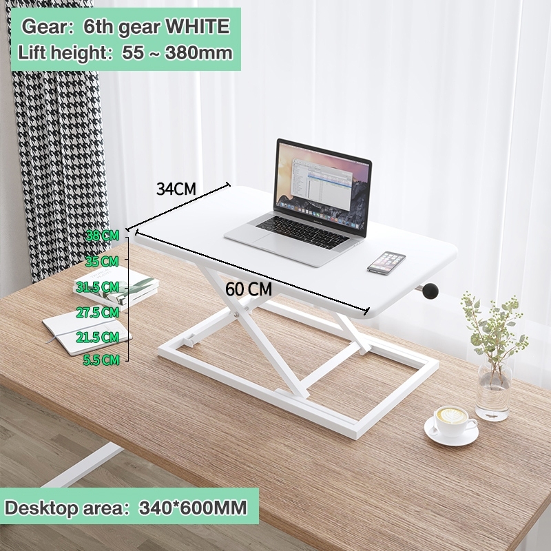 Standing Laptop Stand Desktop Folding Desk Lifting Table Adjustable ...