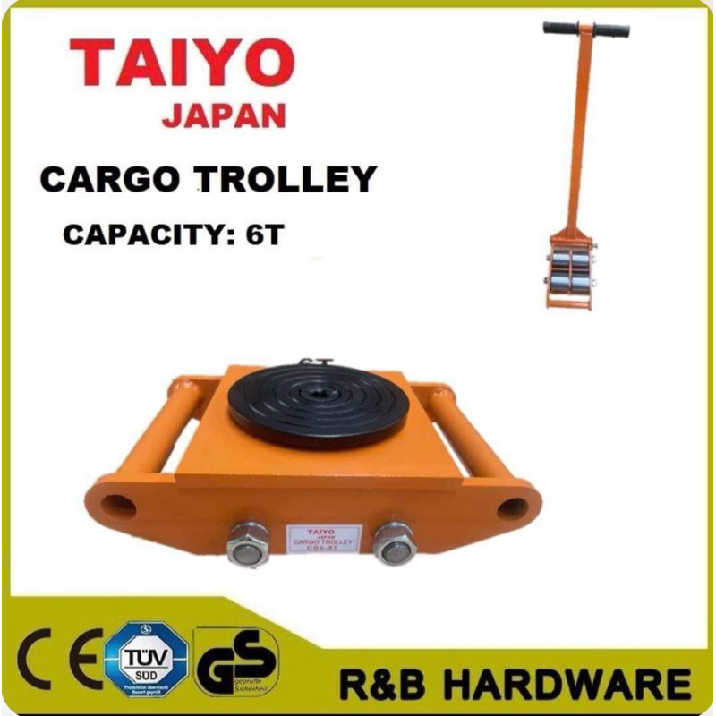 Transport trolley cargo trolley heavy duty ( TAIYO BRAND ) 6tons steel ...