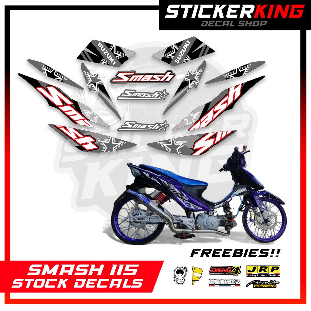 Smash 115 Stock Decals ( Premium Glossy Quality Print ) | Shopee ...