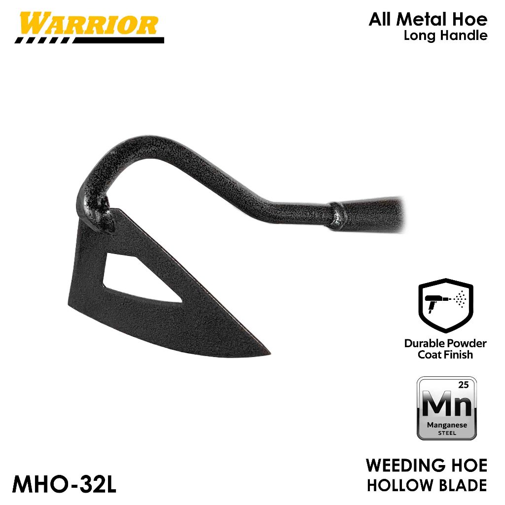 HOLLOW BLADE WEEDING HOE All-Steel Long Handle Weeding Rake Garden ...