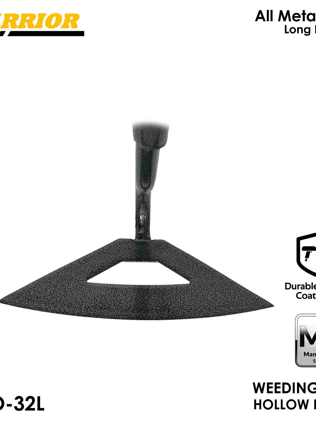 HOLLOW BLADE WEEDING HOE All-Steel Long Handle Weeding Rake Garden ...