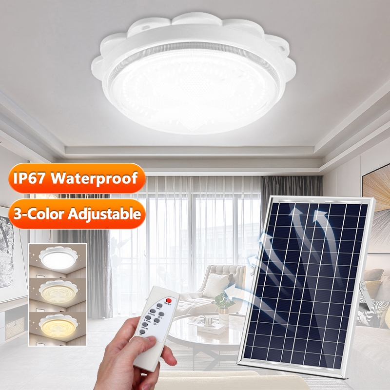 Solar Ceiling Light Solar Light Outdoor Waterproof Solar LED Indoor ...