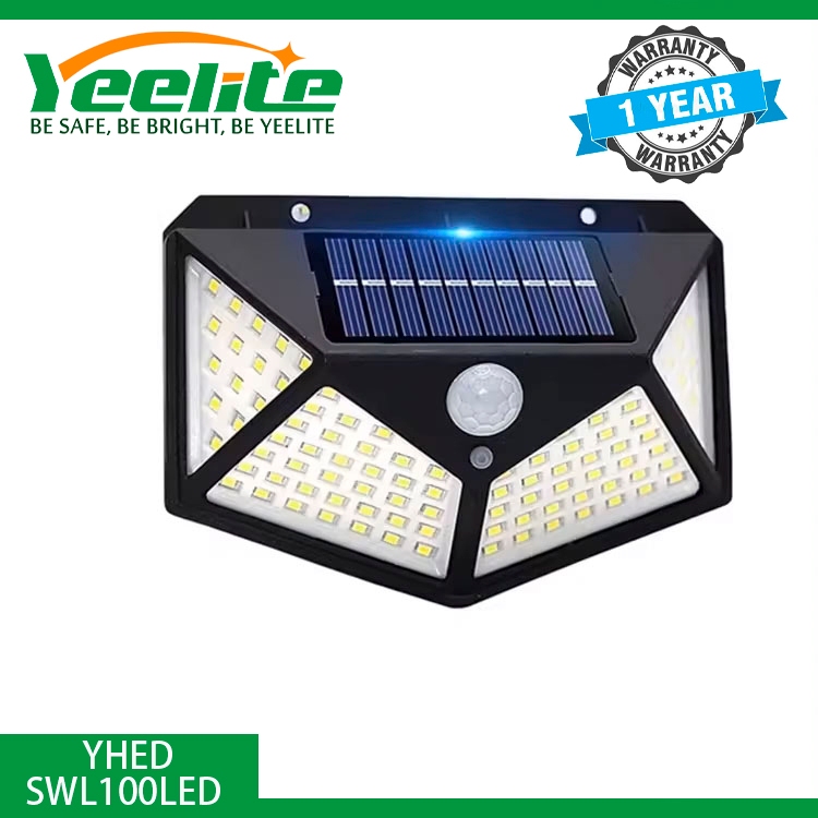 Yeesolar 100 LED Original Solar Body Sensor Lamp Outdoor 3 Modes ...