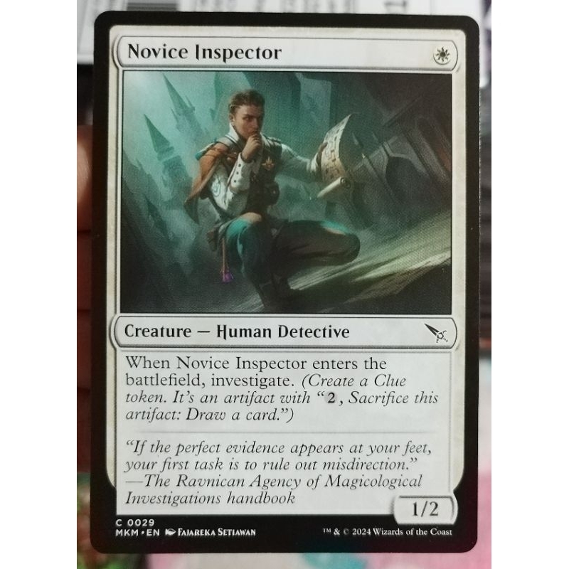 Novice Inspector (Magic the gathering) | Shopee Philippines
