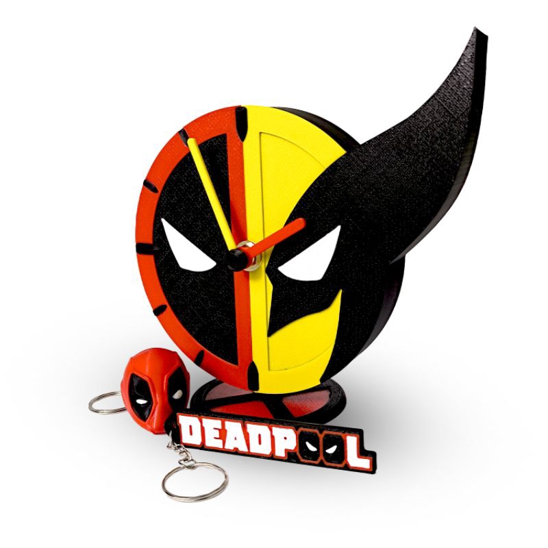 DEADPOOL AND WOLVERINE DESKTOP CLOCK WITH FREE BATTERY!!! | Shopee ...