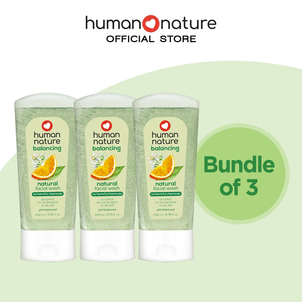 Human Nature Balancing Facial Wash BUNDLE OF 3 | Shopee Philippines