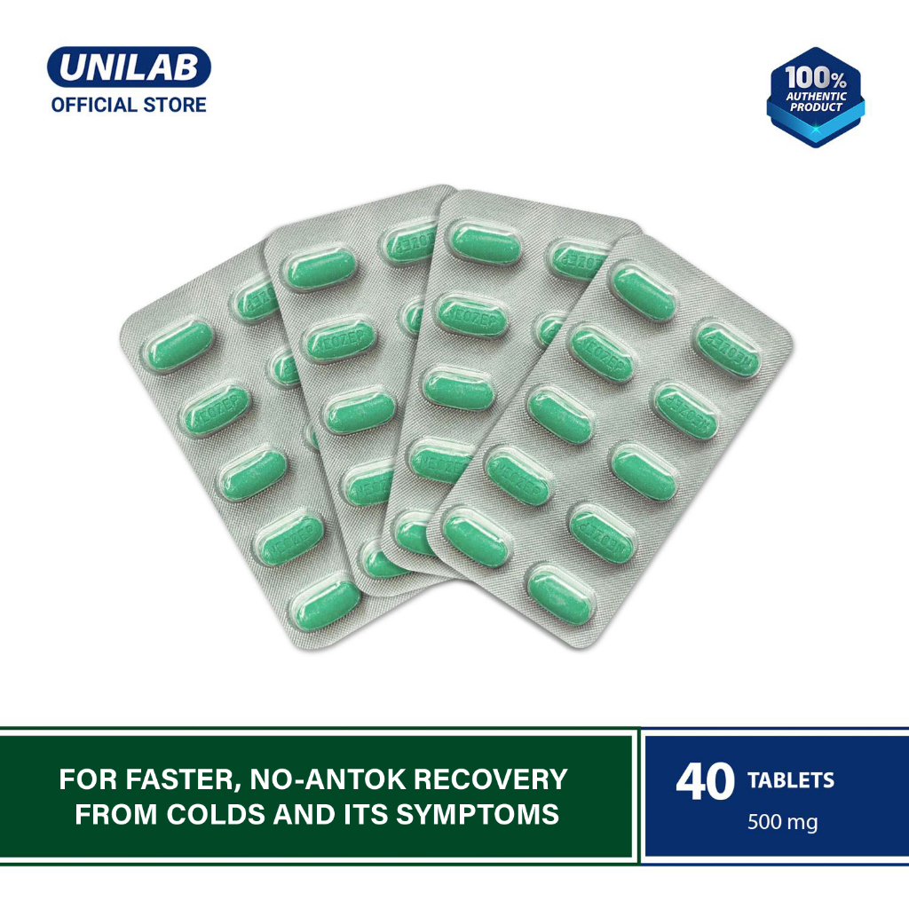 Unilab Neozep Z+ Non-Drowsy 40 Tablets- Faster and no-drowse recovery ...