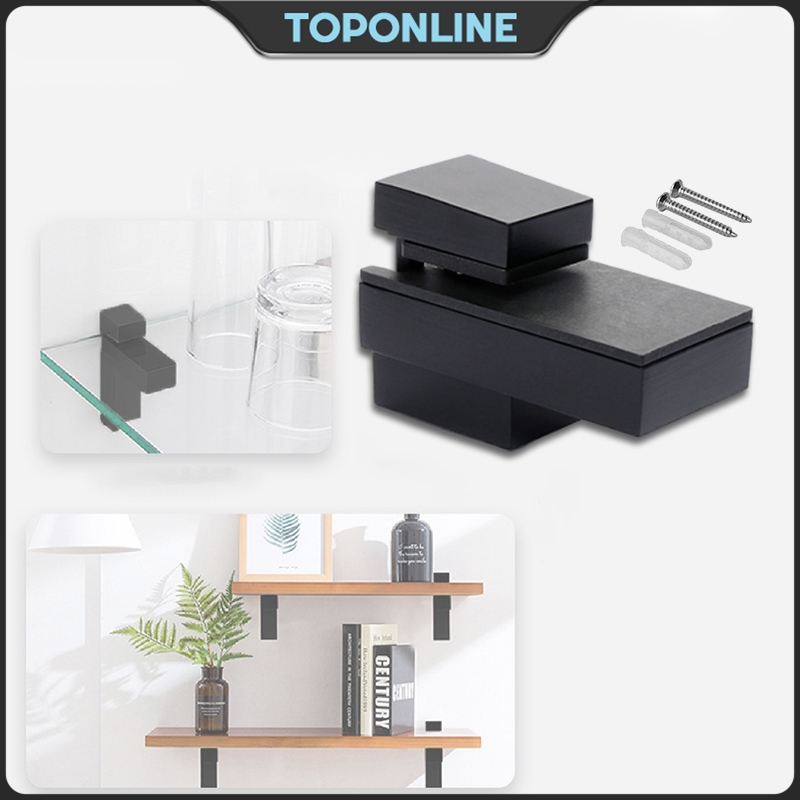 Glass Shelf Clip 3-16mm Adjustable Fish Mouth Glass Clamp Zinc Alloy ...