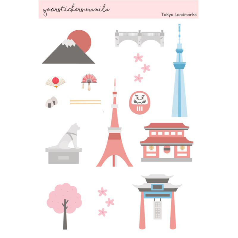 Planner Sticker - Tokyo, Japan | Shopee Philippines