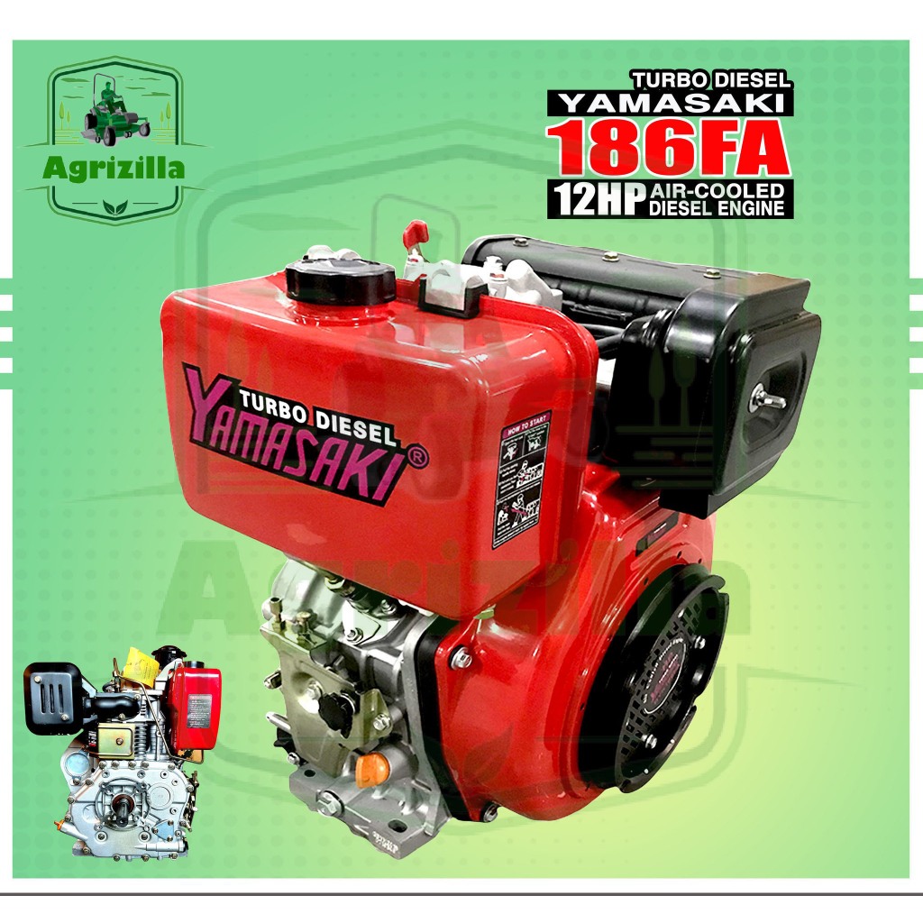 High Speed Air Cooled Diesel Engine 10hp 186F, 12hp 186FA , 188F 14hp ...