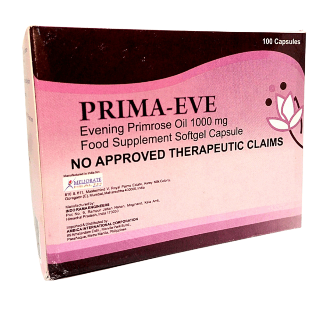 Evening Primrose Oil Food Supplement 1000mg 100s PRIMA EVE | Shopee ...