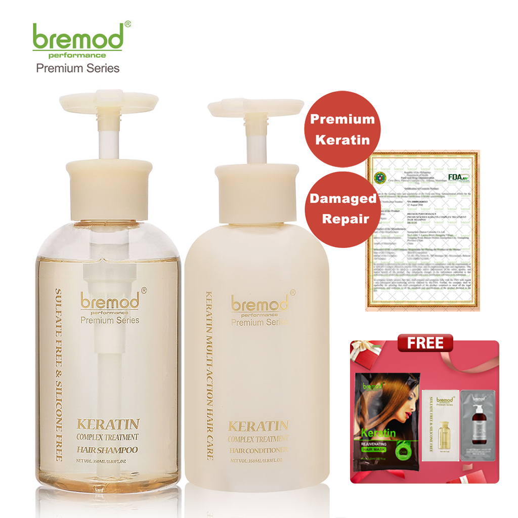 Bremod Natural Premium Hair Shampoo & Conditioner Natural Nourish Hair ...