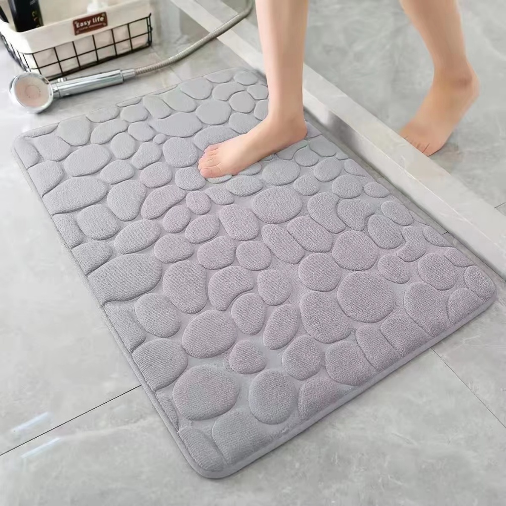 Bathroom Floor Mat Anti Slip Absorbent Quicky Dry Shower Mat Doormats ...