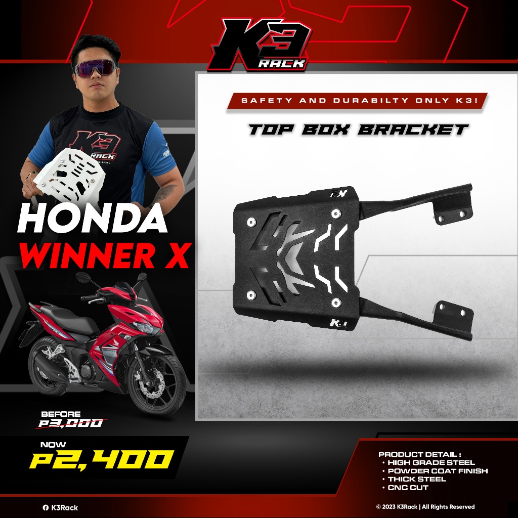 K3 Rack Bracket for Winner X | Shopee Philippines