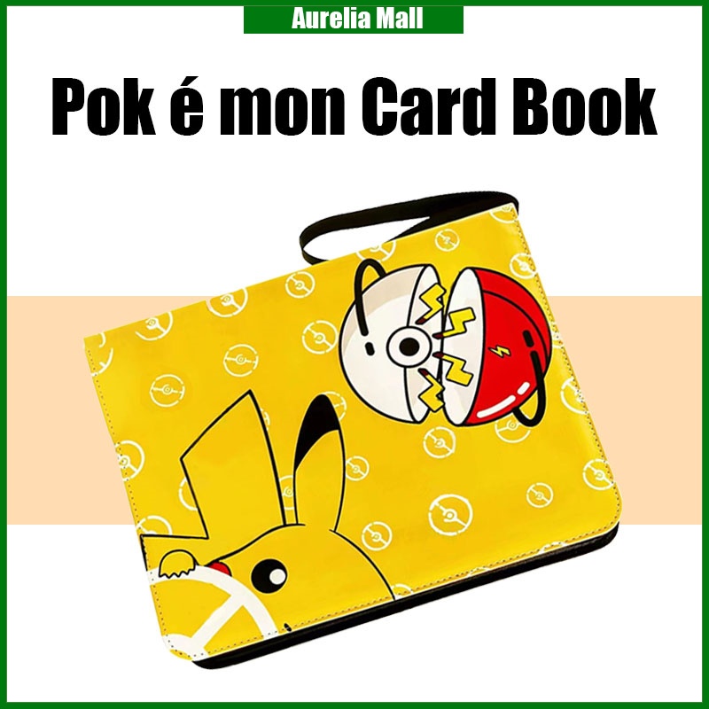 Pokémon Game Card Book Pokémon Card Collection Book For Pokémon 4-Frame ...