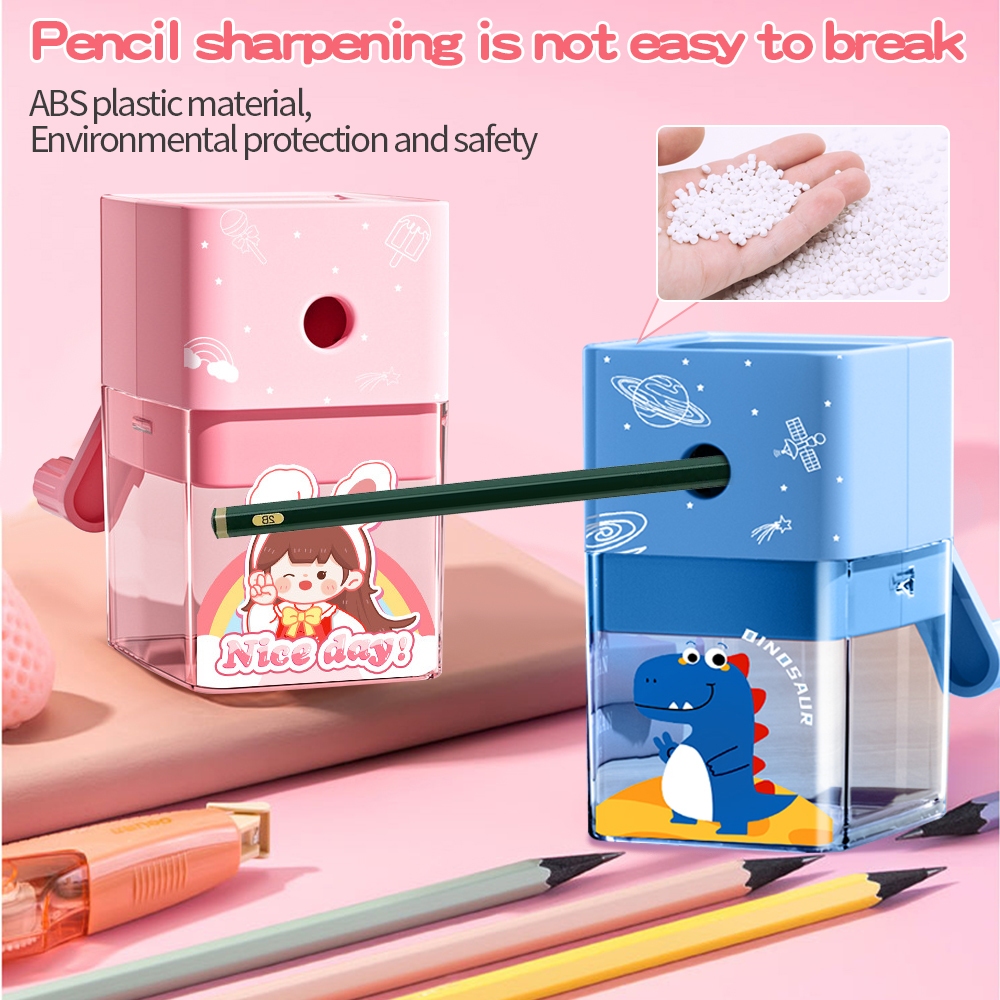 Rokibaby Cartoon Pencil Sharpener for Kids Hand Pencil Sharpener Tool ...