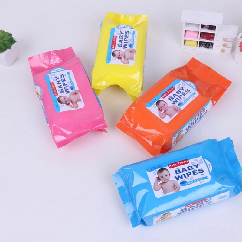 5PCS-Organic Baby Wipes Per Pack 99% Water Hypoallergenic(Non-Alcohol ...