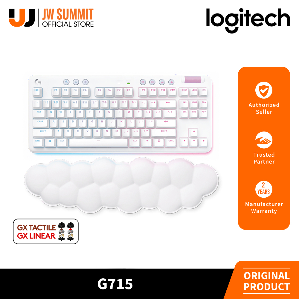 Logitech G715 GX Linear/Tactile RGB Switch TKL Wireless Mechanical ...