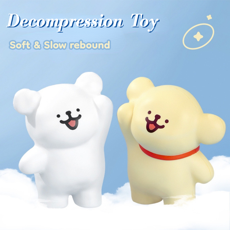 Cute Puppy Squishy Toy Slow Rebound Decompression Toy Pinch Kneading ...