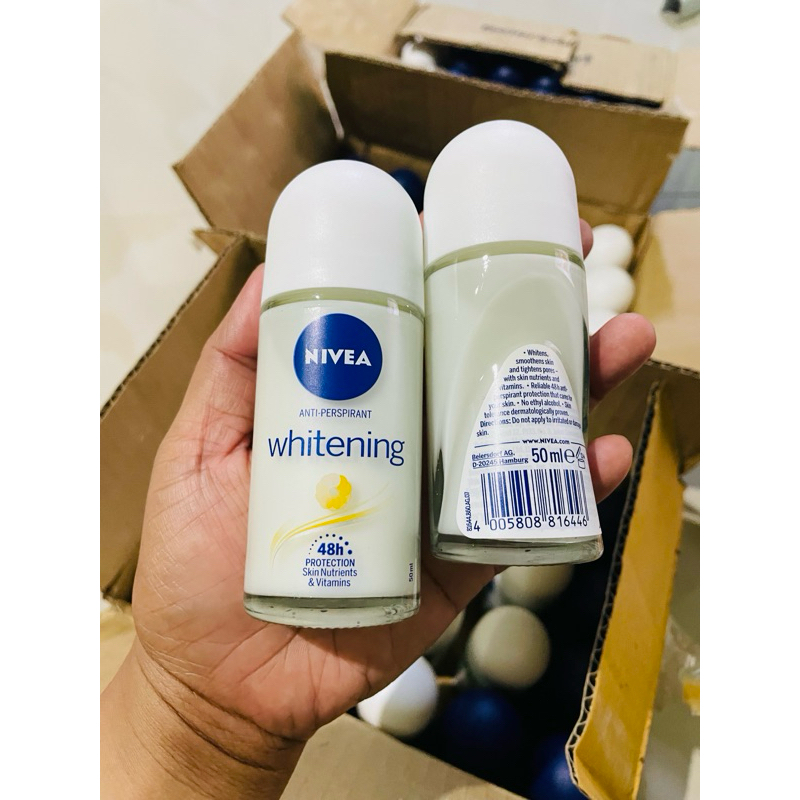 nivea whitening antiperspirant deodorant rollon 50ml | Shopee Philippines