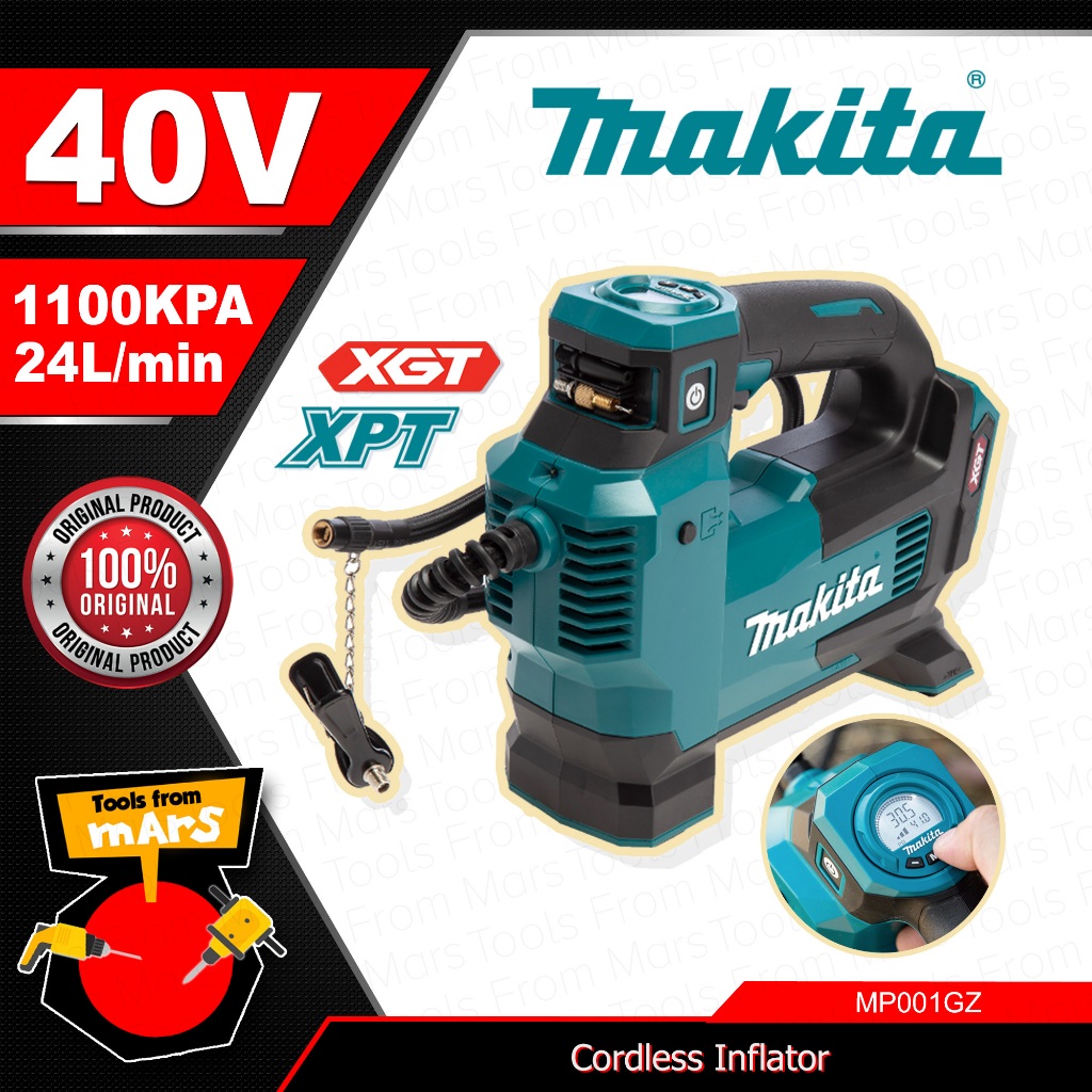 Makita 40V Lithium-Ion Cordless Inflator Max 161 PSI With Air Pressure ...