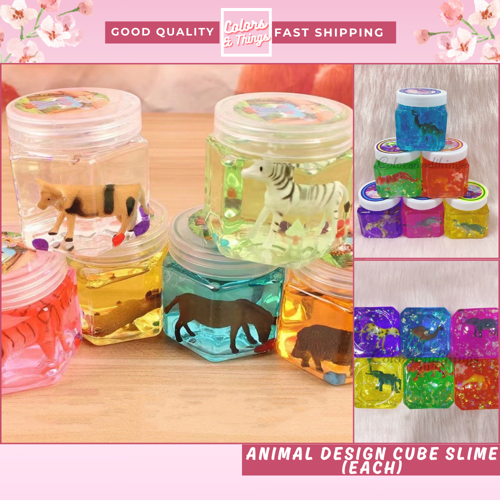 Colorsandthings Animal Design Cube Slime (EACH) | Shopee Philippines