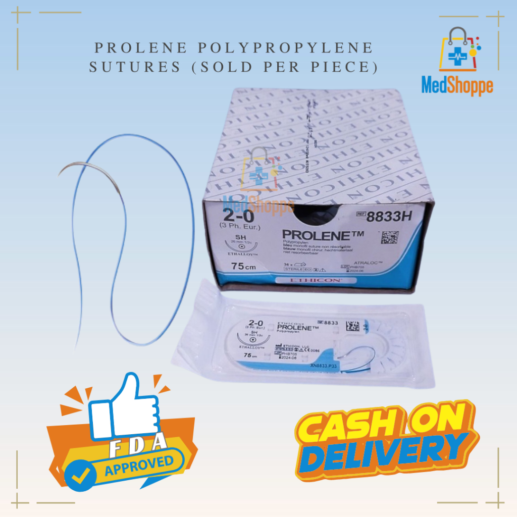 Prolene Polypropylene Sutures (sold per piece) | Shopee Philippines