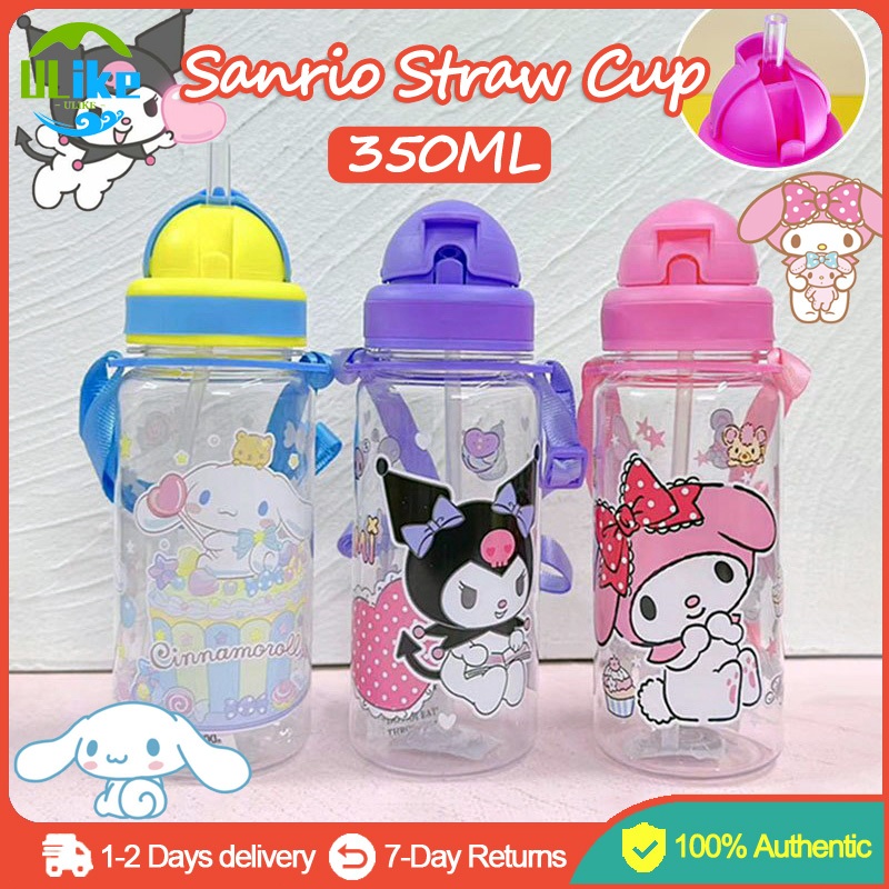 Sanrio Kuromi Bottle For Kids New 350ml Straw Cup Water Bottle Water Tumbler Drinking Bottle ...