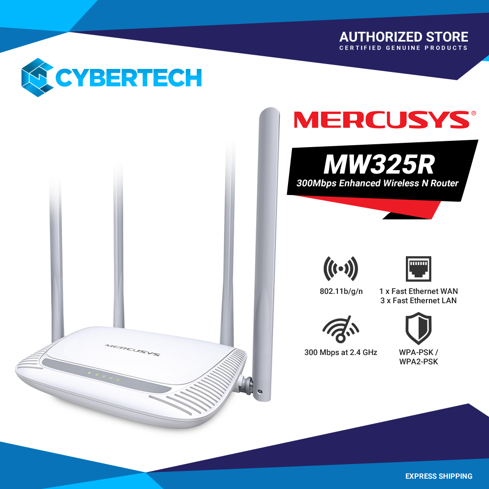 Mercusys MW325R 300Mbps Enhanced Wireless N Router | Shopee Philippines