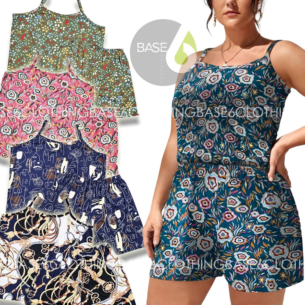 Spaghetti Sando Sleveless Pambahay Terno S-XL PLUS SIZE with Pocket ...