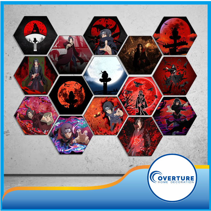 hexagon Anime Poster / Photo Tiles / Photo Wall Decor 4inx3.5in ...