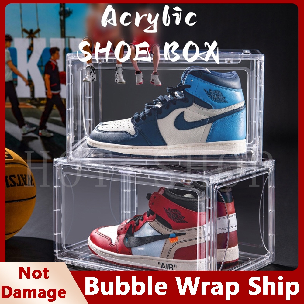 Acrylic Shoe Box Rack Acrylic Organizer Transparent Acrylics Organizer ...