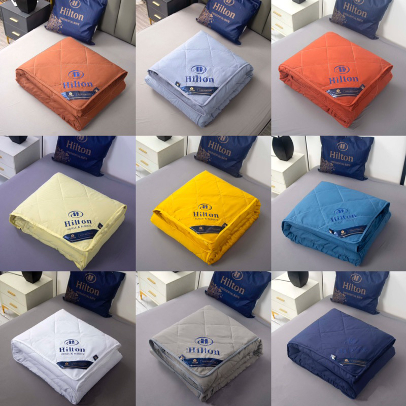 Premium Hotel Quilt 200X230CM Hilton Plain White Duvet Filler Comforter ...