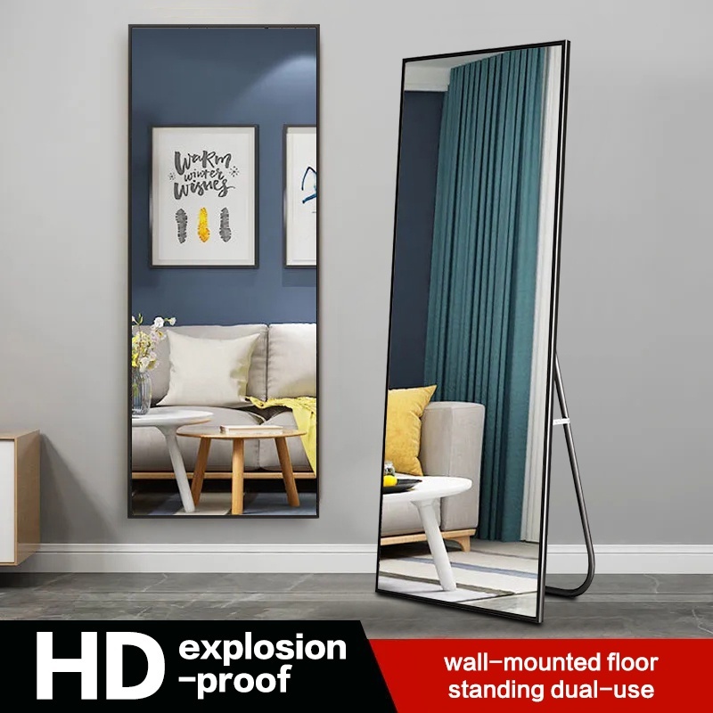 mirror wall mirror with stand make up mirror whole body bathroom mirror ...