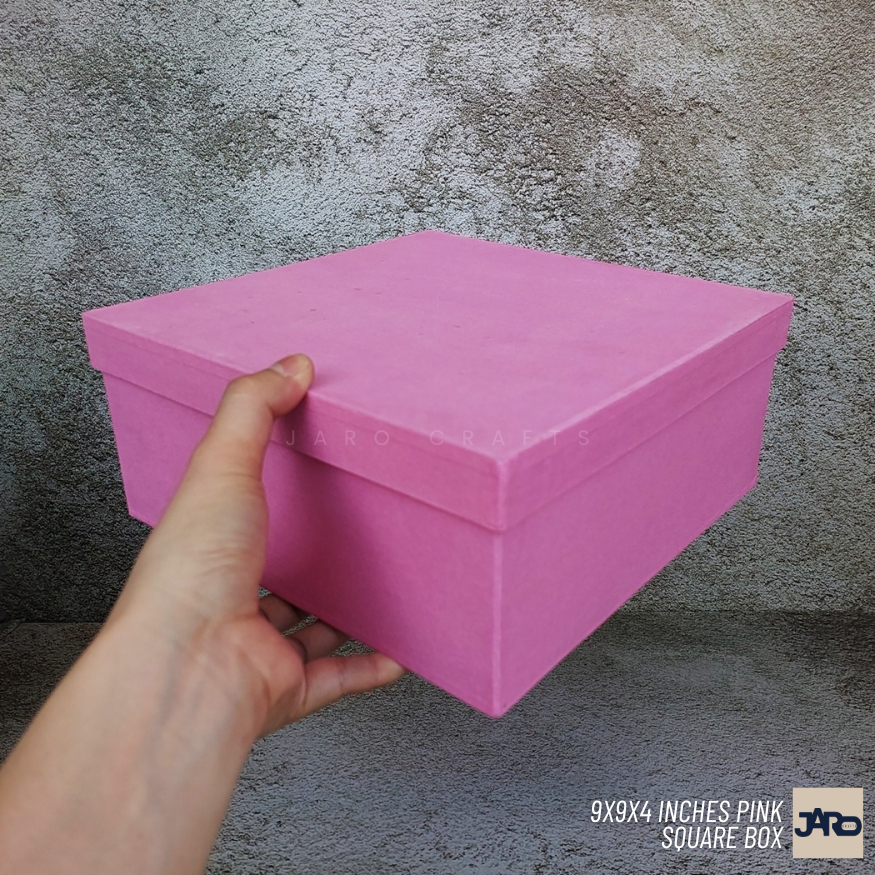 9x9x4 inches - Square Hard Box / Gift Box | Shopee Philippines