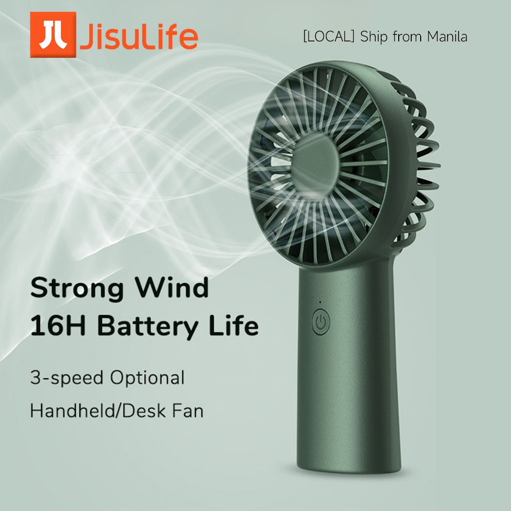 JISULIFE Mini Handheld Fan Rechargeable (4000mAh) | Shopee Philippines