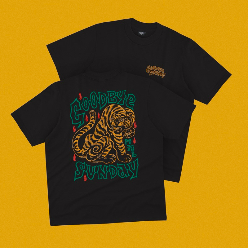 GOODBYE SUNDAY • Golden Tiger Oversized Tee | Shopee Philippines