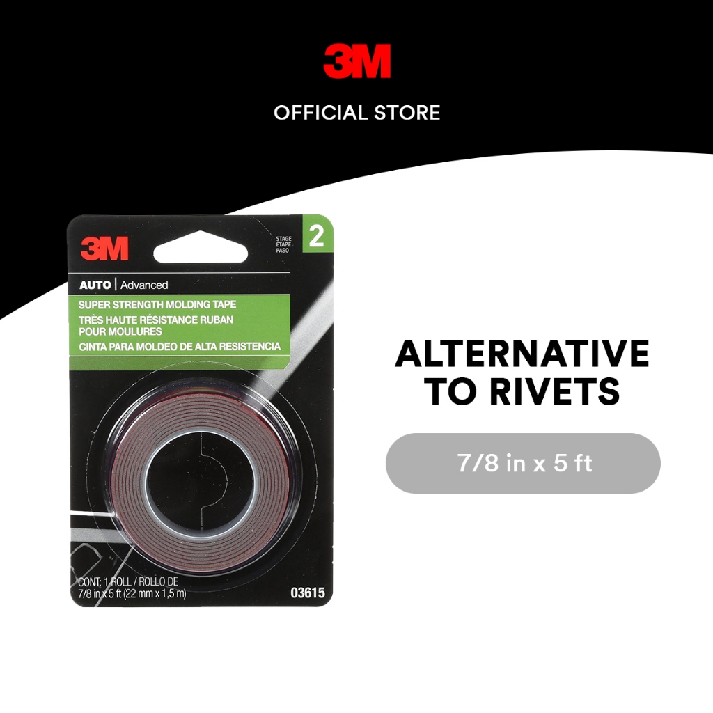 3M™ Super Strength Molding Tape 03615 1pc/pack (22mm x 1.5m) | Shopee ...