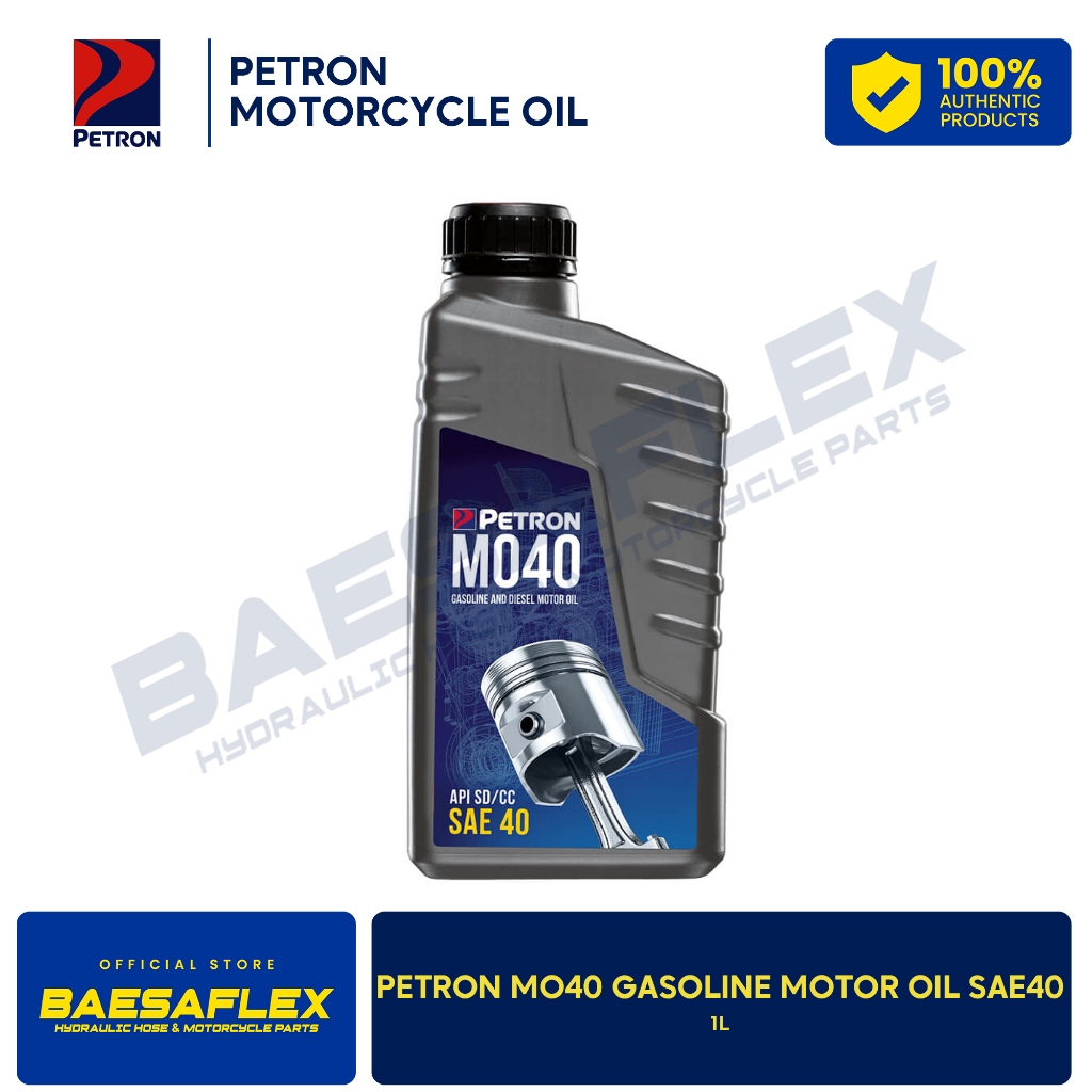 Petron MO40 Gasoline Motor Oil SAE40 1 Liter | Shopee Philippines