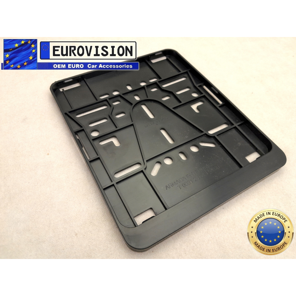MOTORCYCLE EURO LICENSE PLATE FRAME / Scooter Plateholder for Europlate ...