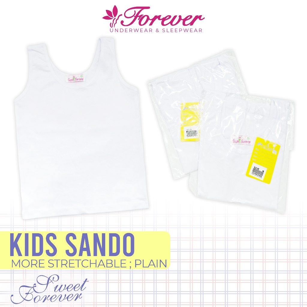 Sweet Forever SLS 05 Kids Ladies Plain White Cotton Stretchable Fabric ...