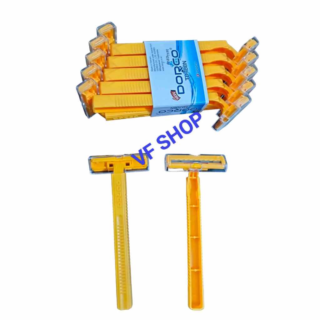 Dorco TD708N razors yellow (1 set 10 pcs ) | Shopee Philippines