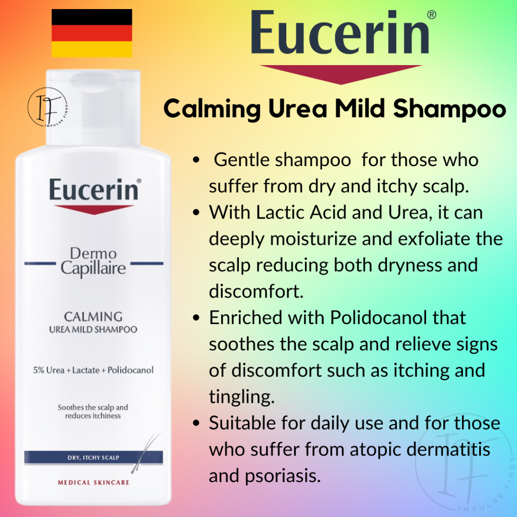 Eucerin Calming Urea Mild Shampoo 250ml | Shopee Philippines
