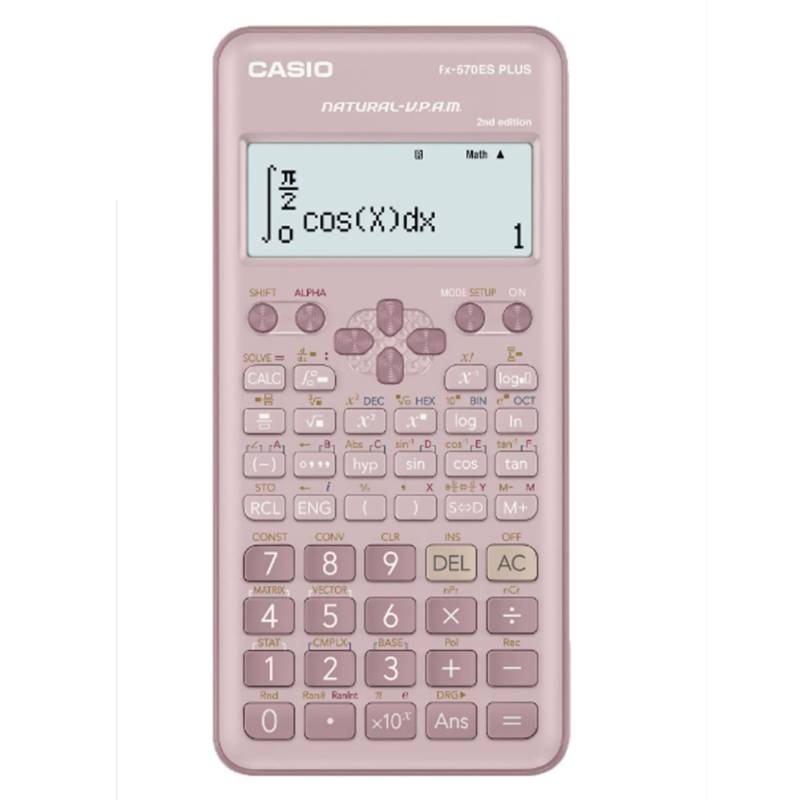 Casio FX-570EsPlus-2 (Pink) EsPlus Series - Non Programmable School and Lab Calculators ...