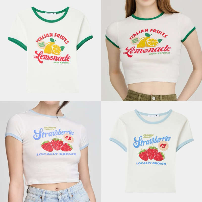 Terranova graphic ringer crop top crew neck for teens Nirvana ...