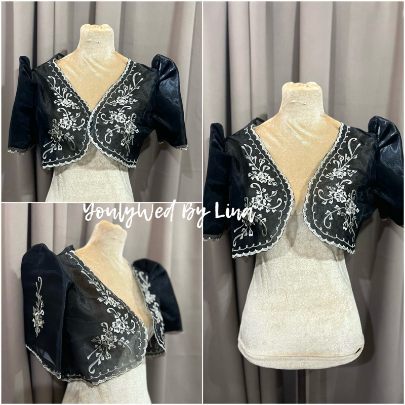 Modern Filipiniana Bolero Burda | Shopee Philippines